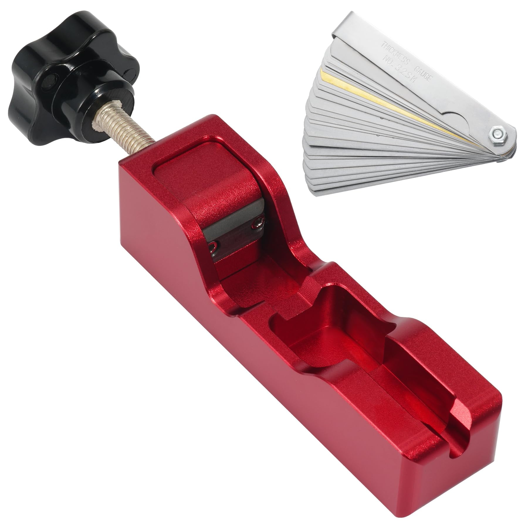 SINGARO Spark Plug Gap Tool, Universal Spark Plug Gapper with 32 Blade Steel Feeler Gauge ...