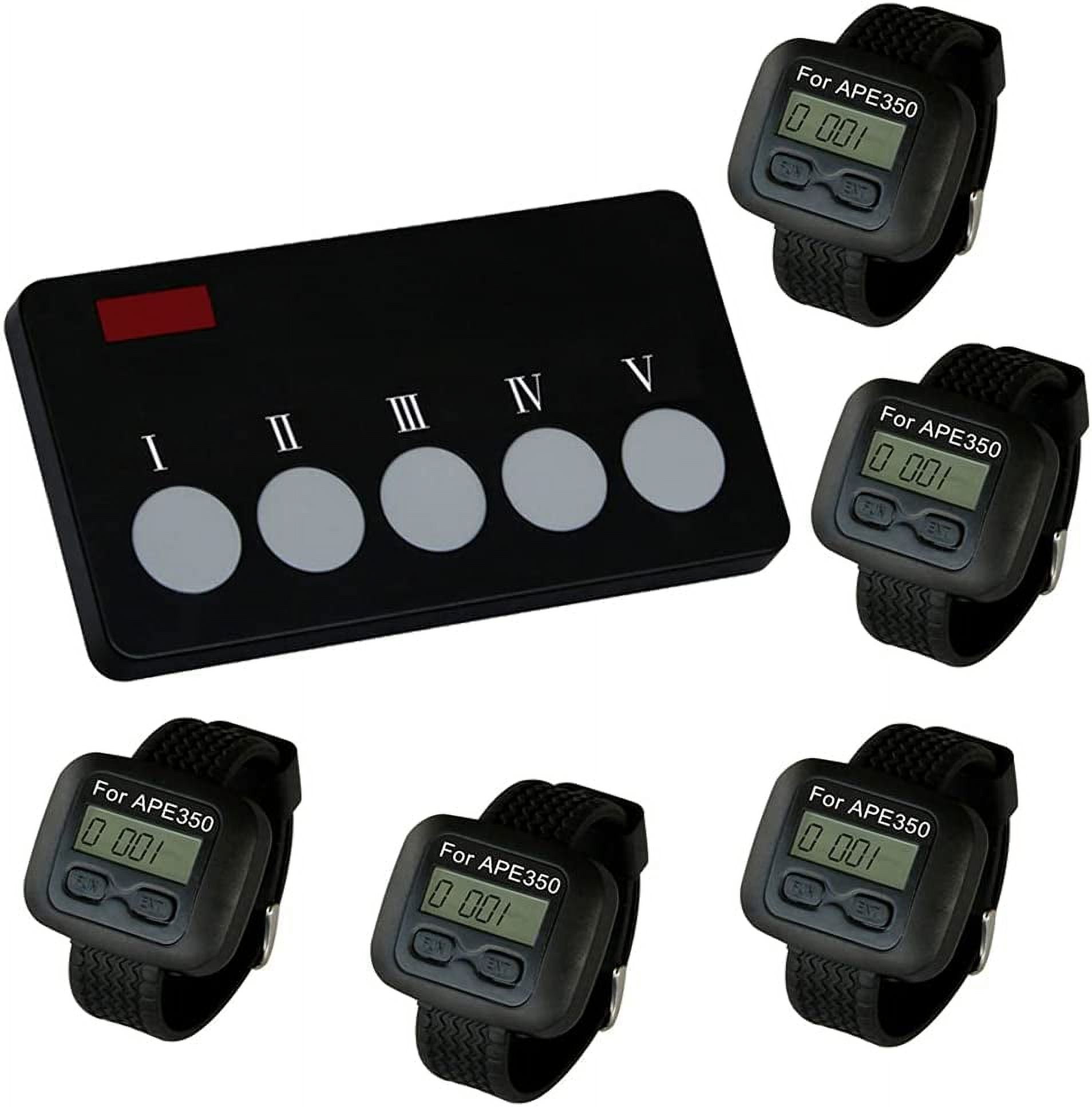 SINGCALL Wireless Calling System Kitchen Paging Waiter System, Chef Press a Button to Buzzer ...