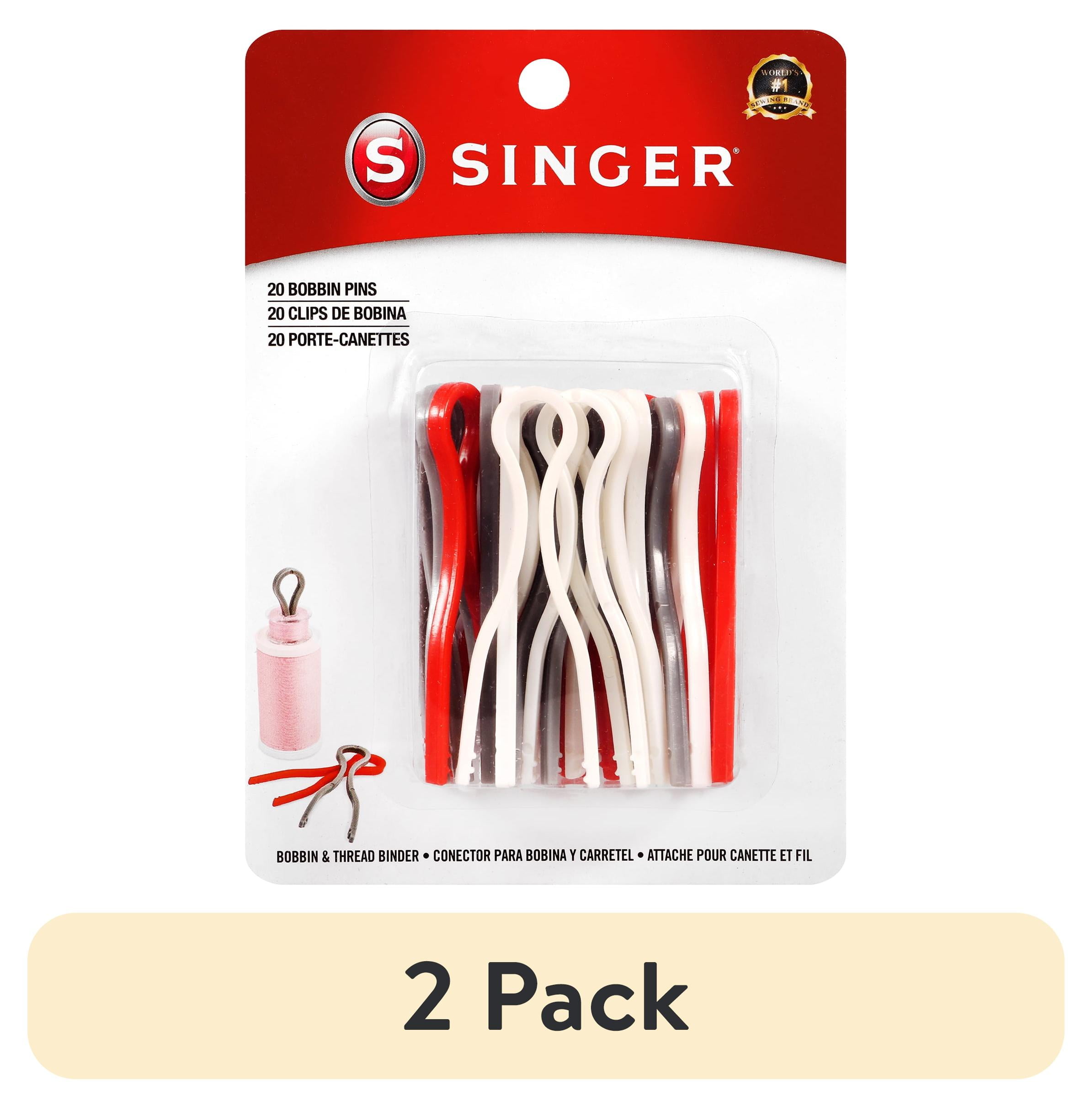 (2 pack) SINGER Bobbin Pins Assorted Sewing Pins (20 Count) - Walmart.com