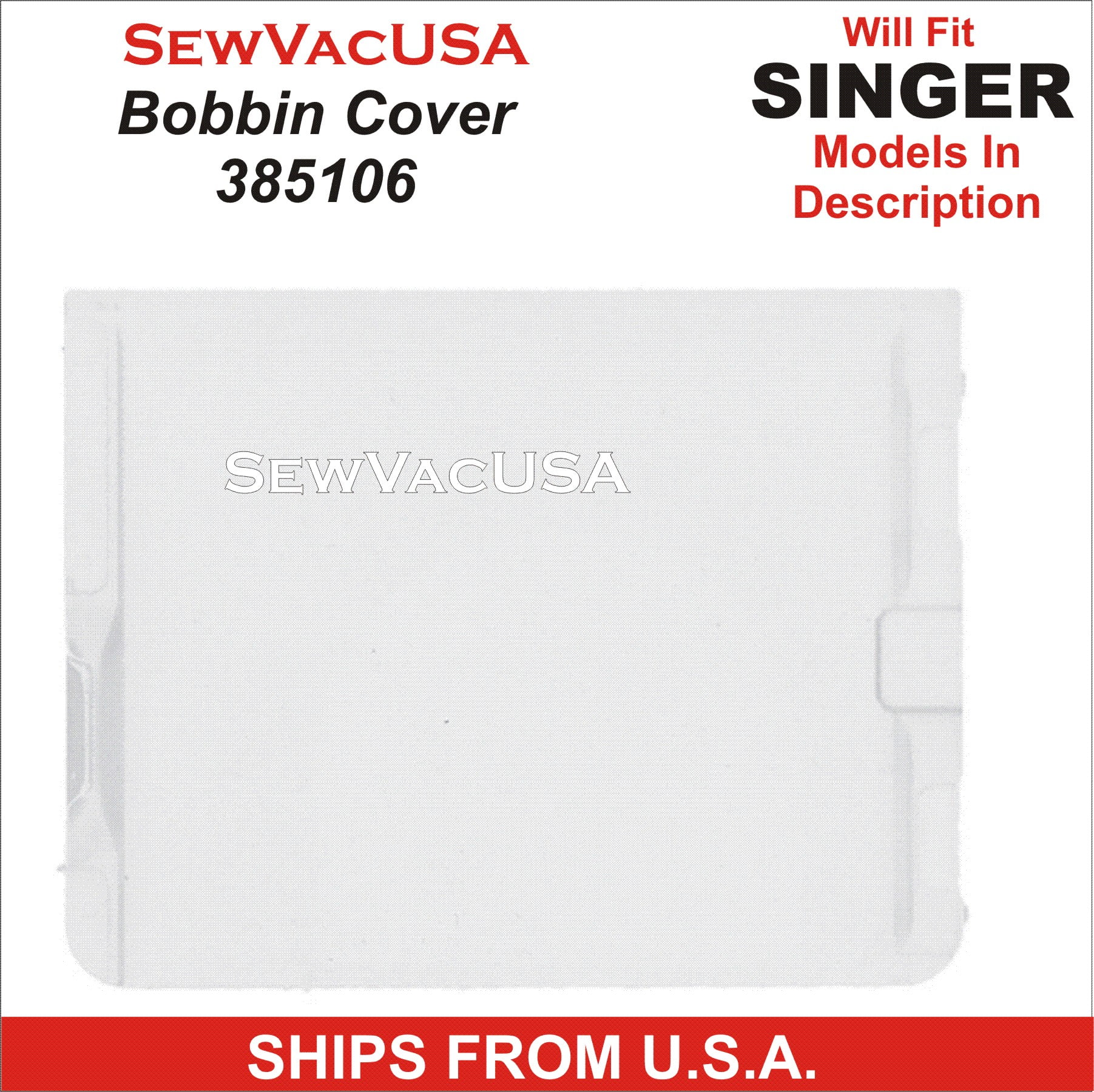 SINGER Compatible Bobbin Cover 385106 Fits DSX, DSXII, LE, SX, SX100 ...