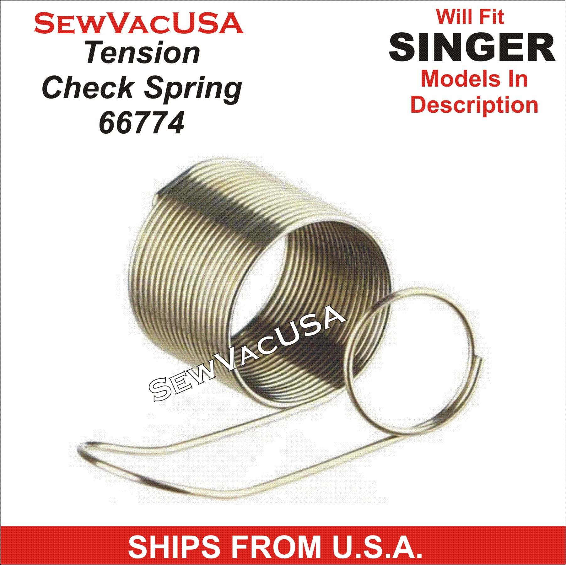 SINGER Compatible Tension Check Spring 66774 Fits Many Models See ...