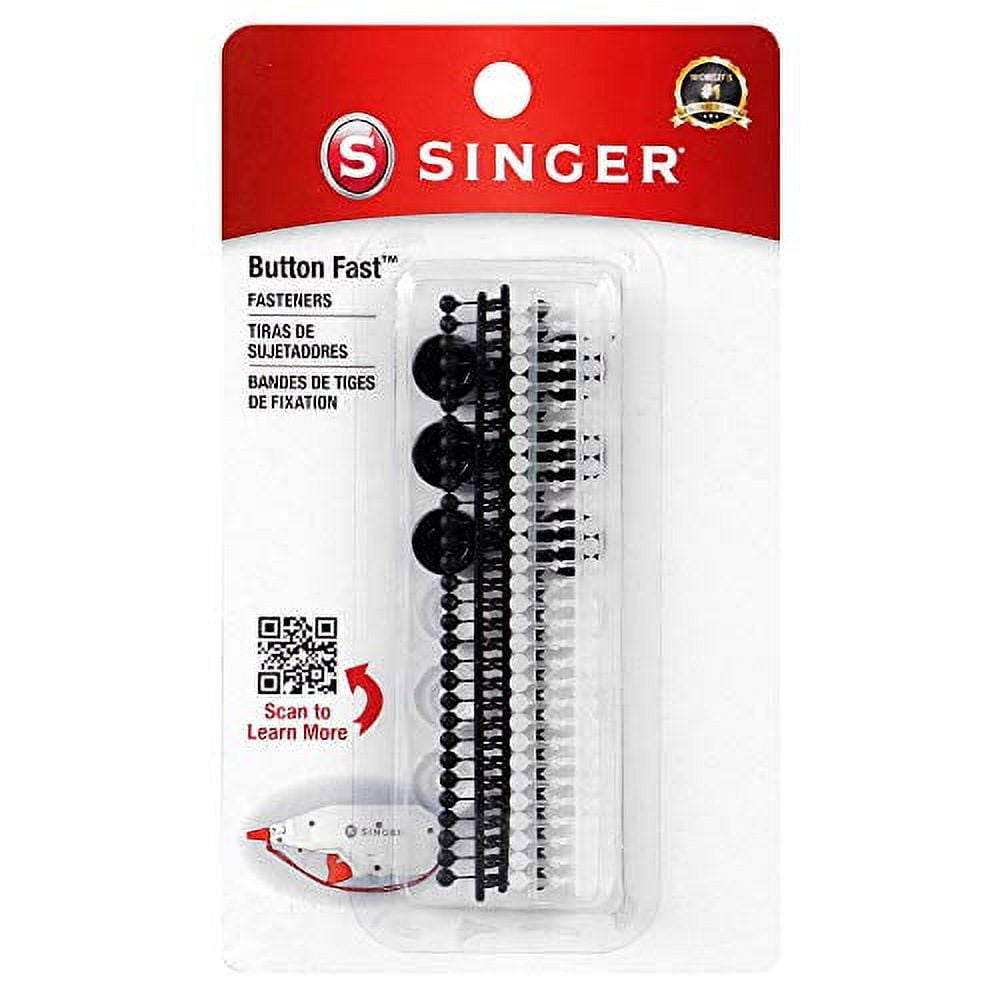 SINGER Fast Replacement Fasteners and Buttons, White 132 Piece ...