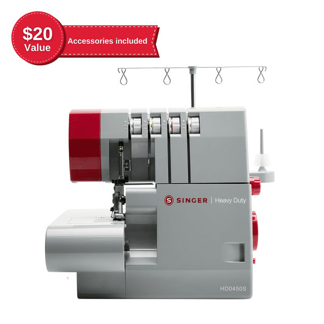 SINGER® HD0450S Heavy Duty Serger, Sew and Cut Heavy Duty Fabrics with ...