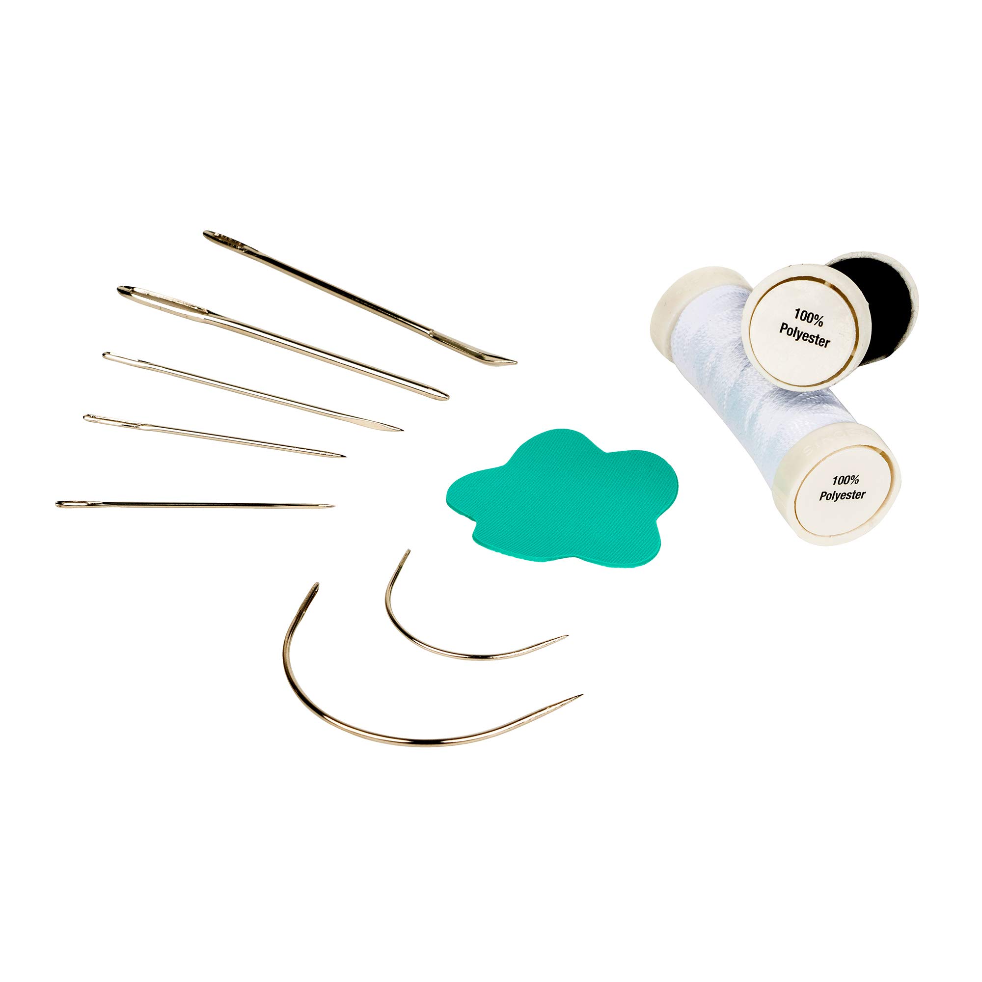 SINGER Heavy Fabric Repair Kit - Household Needles & Heavy Duty Thread ...