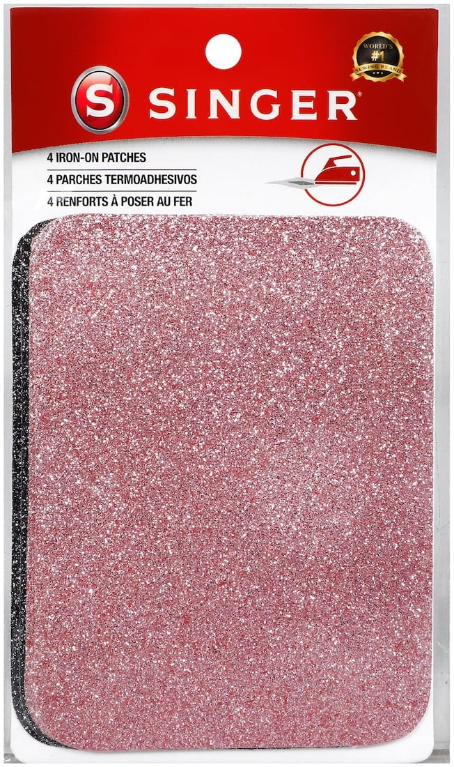 SINGER Iron-On Patches 3.75"X5" 4/Pkg-Rose Gold & Black - Walmart ...