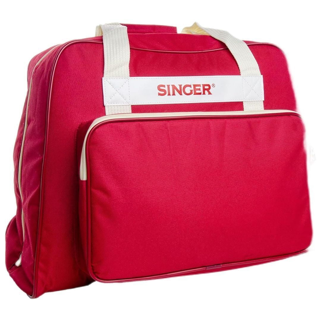 SINGER¬Æ Sewing Machine Protective Carrier Cover & Brick Red Case ...