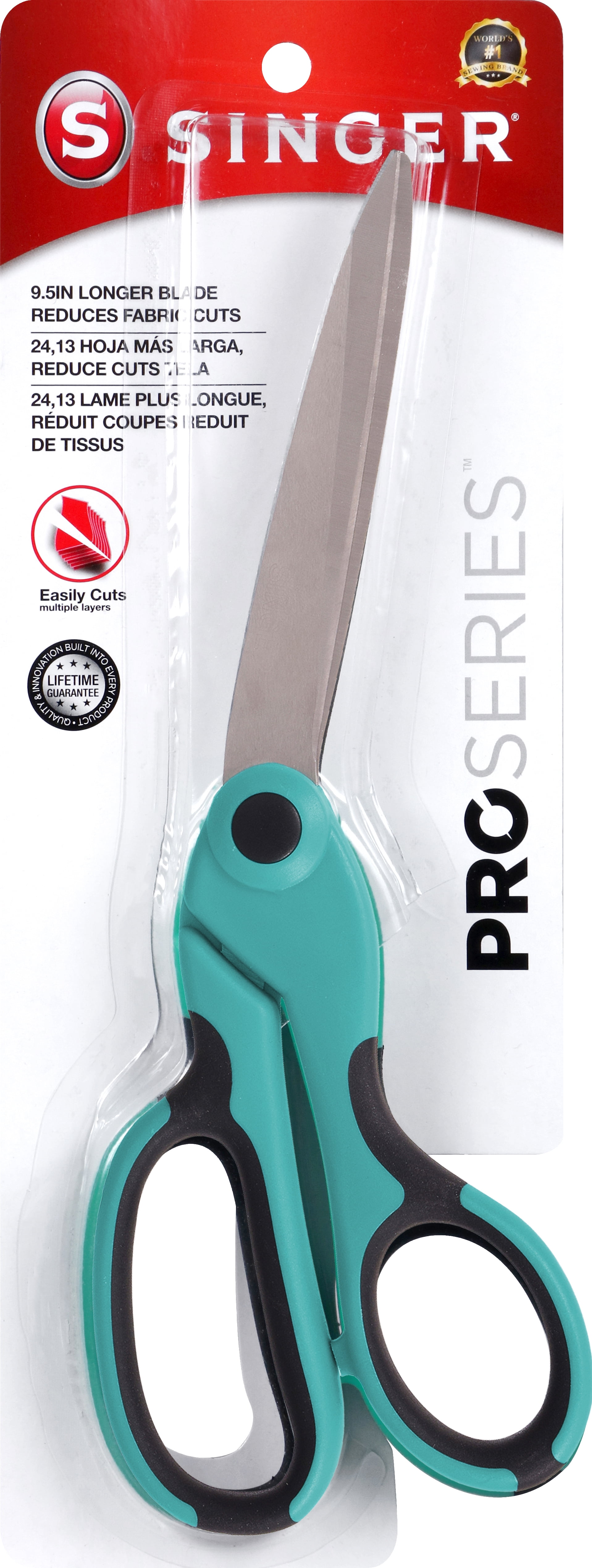 SINGER ProSeries™ 9.5" Heavy-Duty Bent Fabric Scissors with Comfort ...