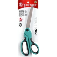 SINGER Bent Fabric Scissors, 8.5 Inch, Stainless Steel Blades, Red ...