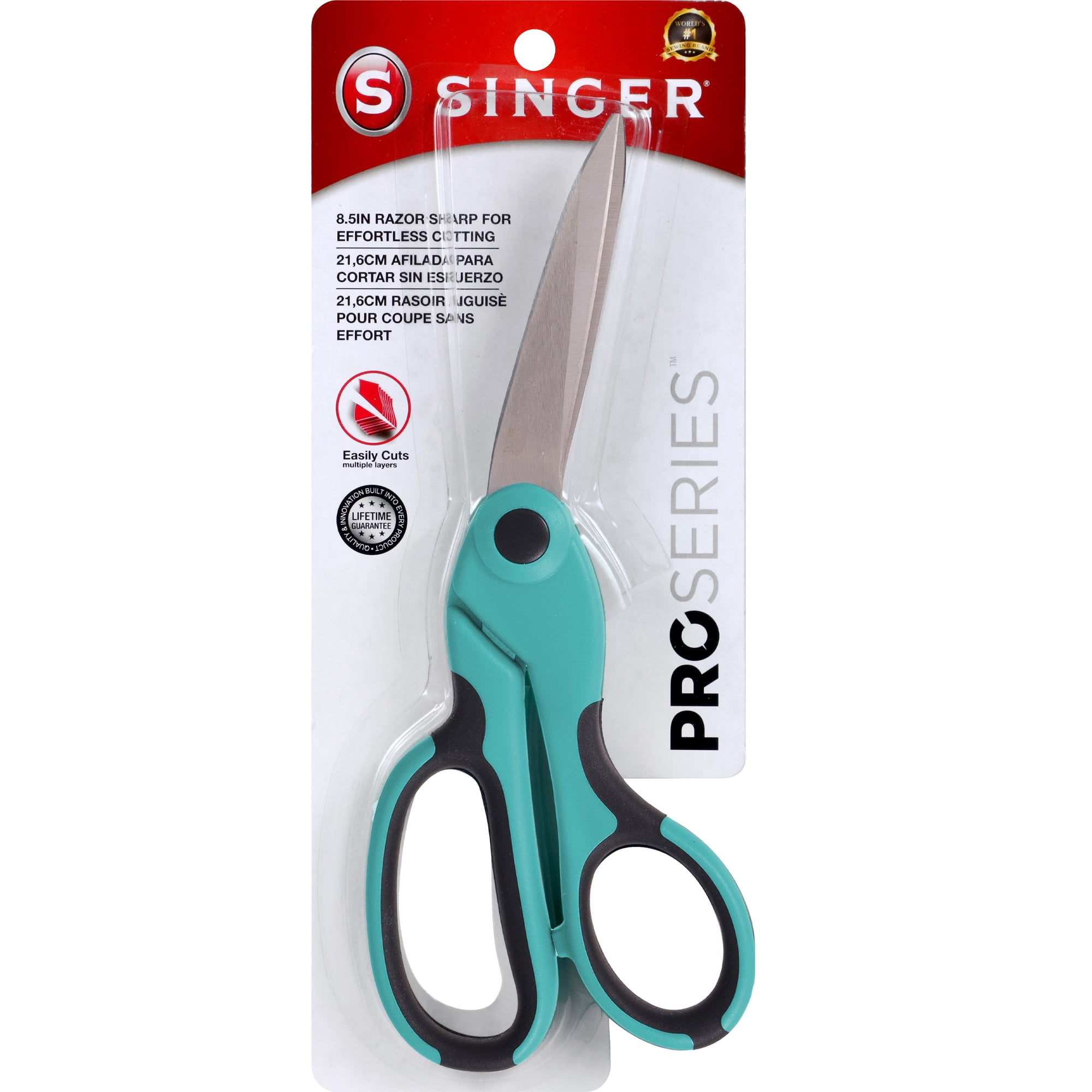 SINGER ProSeries 8.5-Inch Heavy-Duty Bent Fabric Scissors with Comfort ...