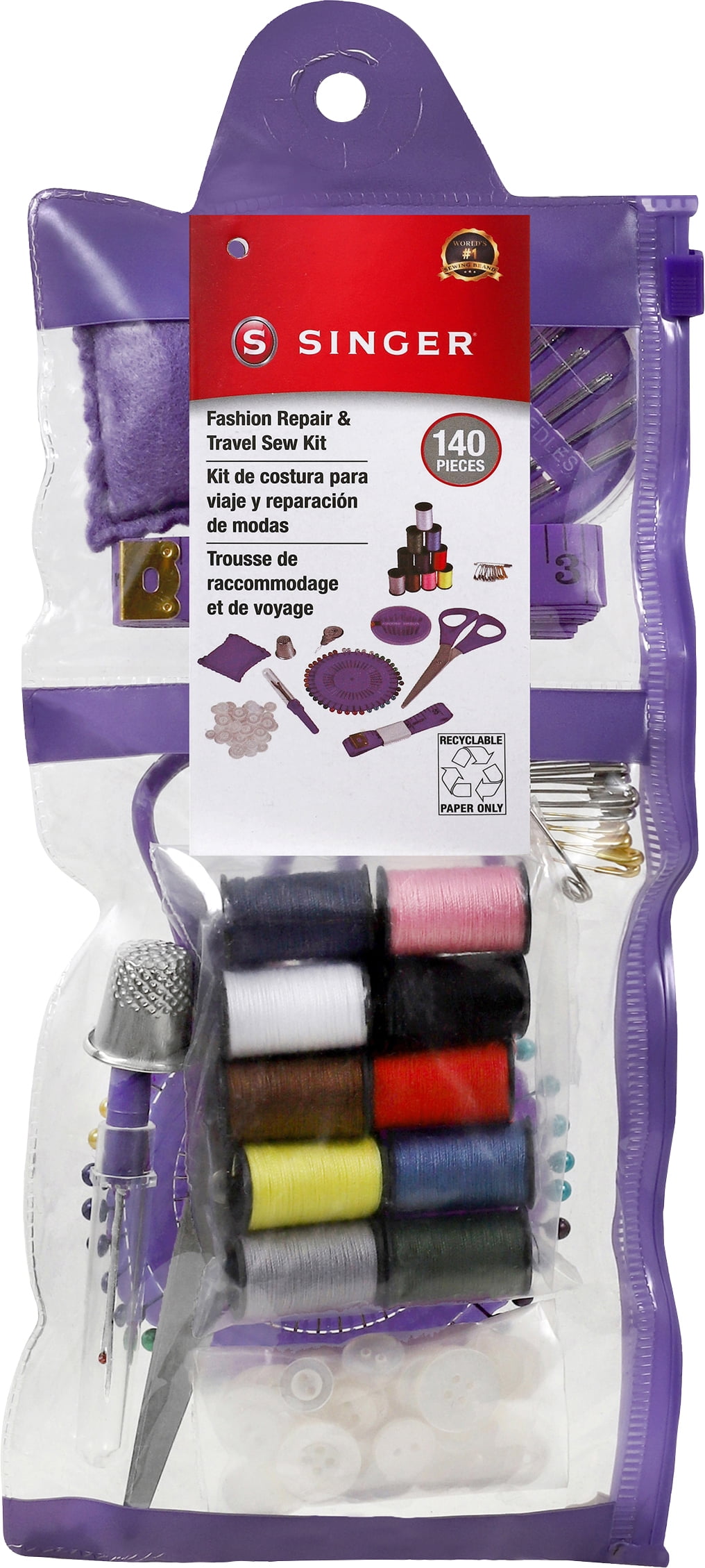 SINGER Fashion Repair & Travel Sew Kit: Premium Portable Emergency ...