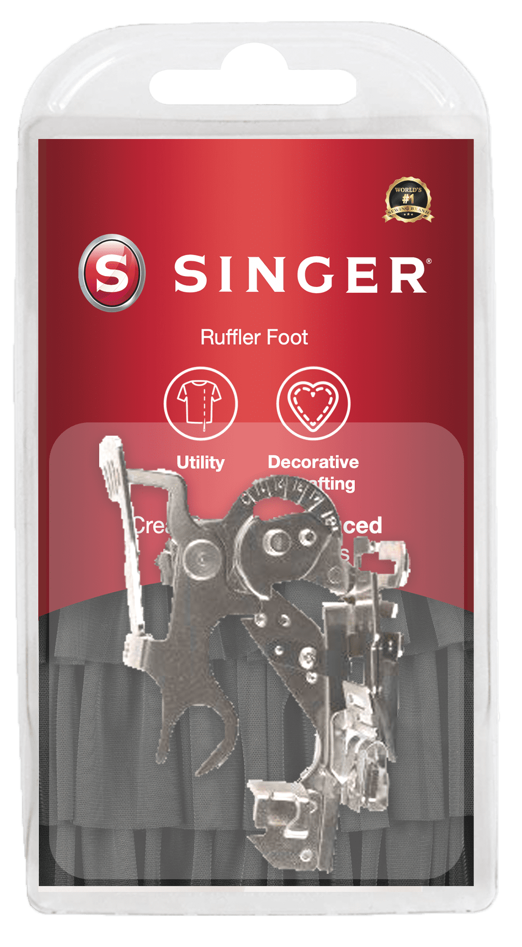 SINGER® Ruffler Attachment Presser Foot For Low-Shank Sewing Machines ...