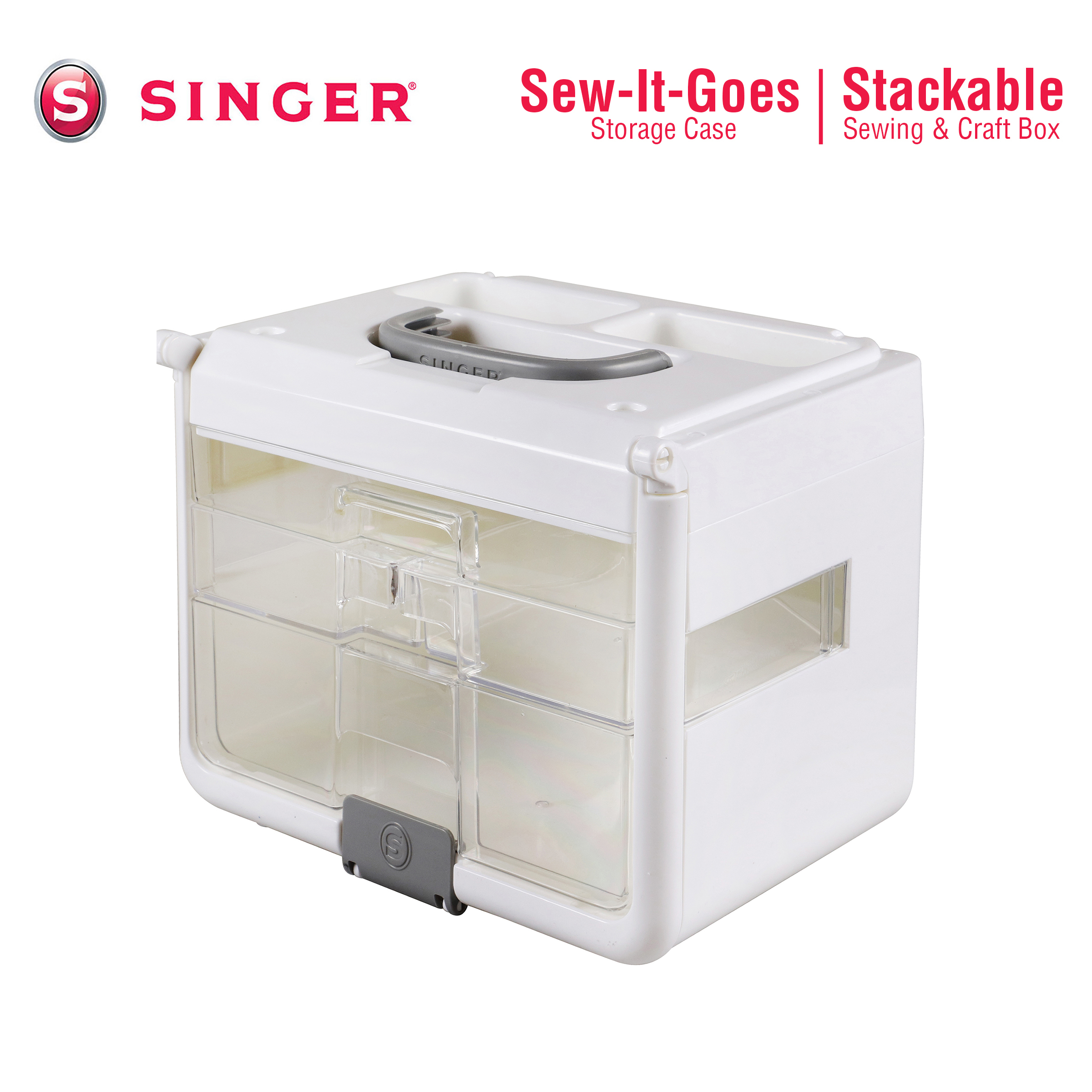 SINGER Sew-It-Goes Spin & Go Multipurpose Sewing Storage Container and ...