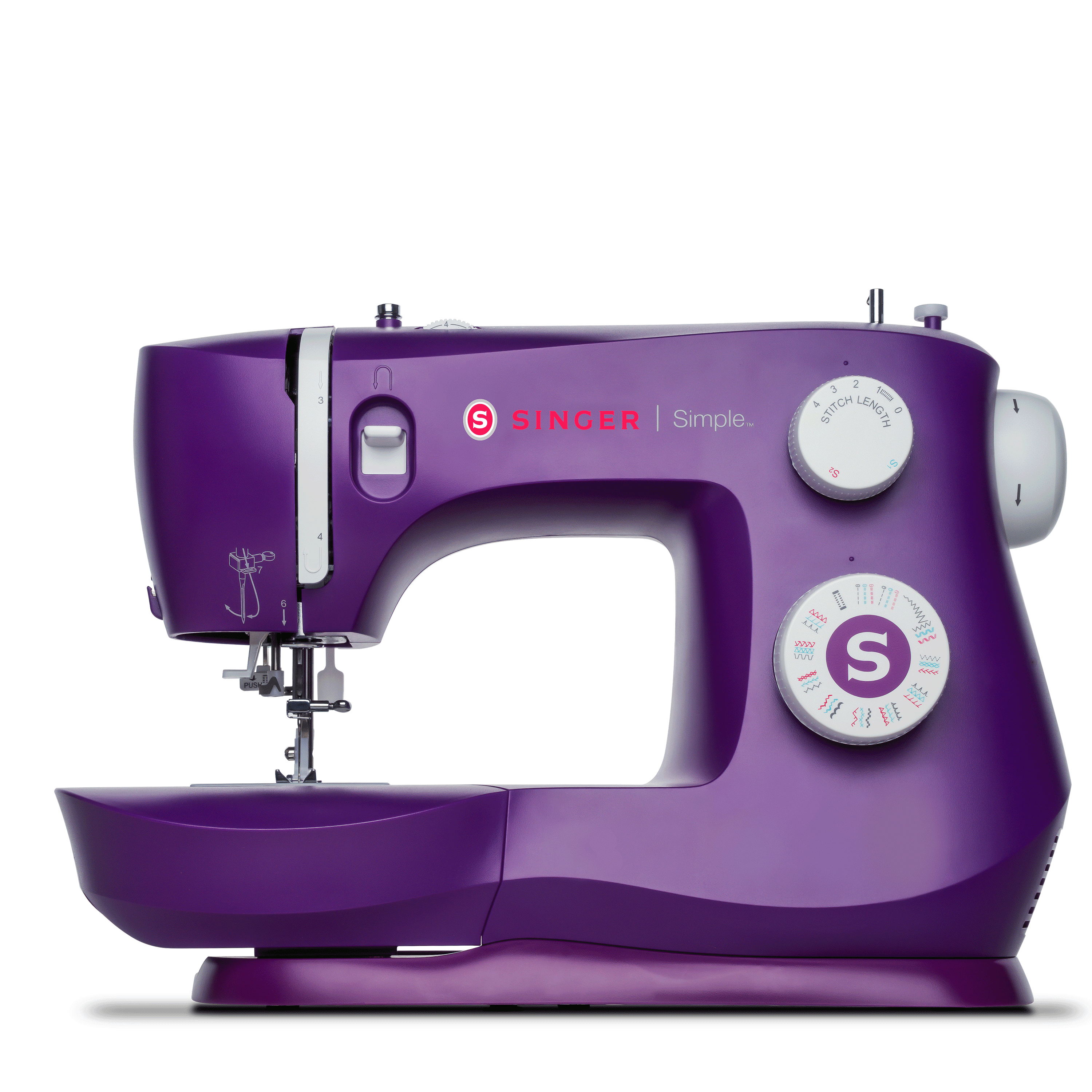 SINGER® Simple™ 3337 Mechanical Sewing Machine, Purple - Walmart.com