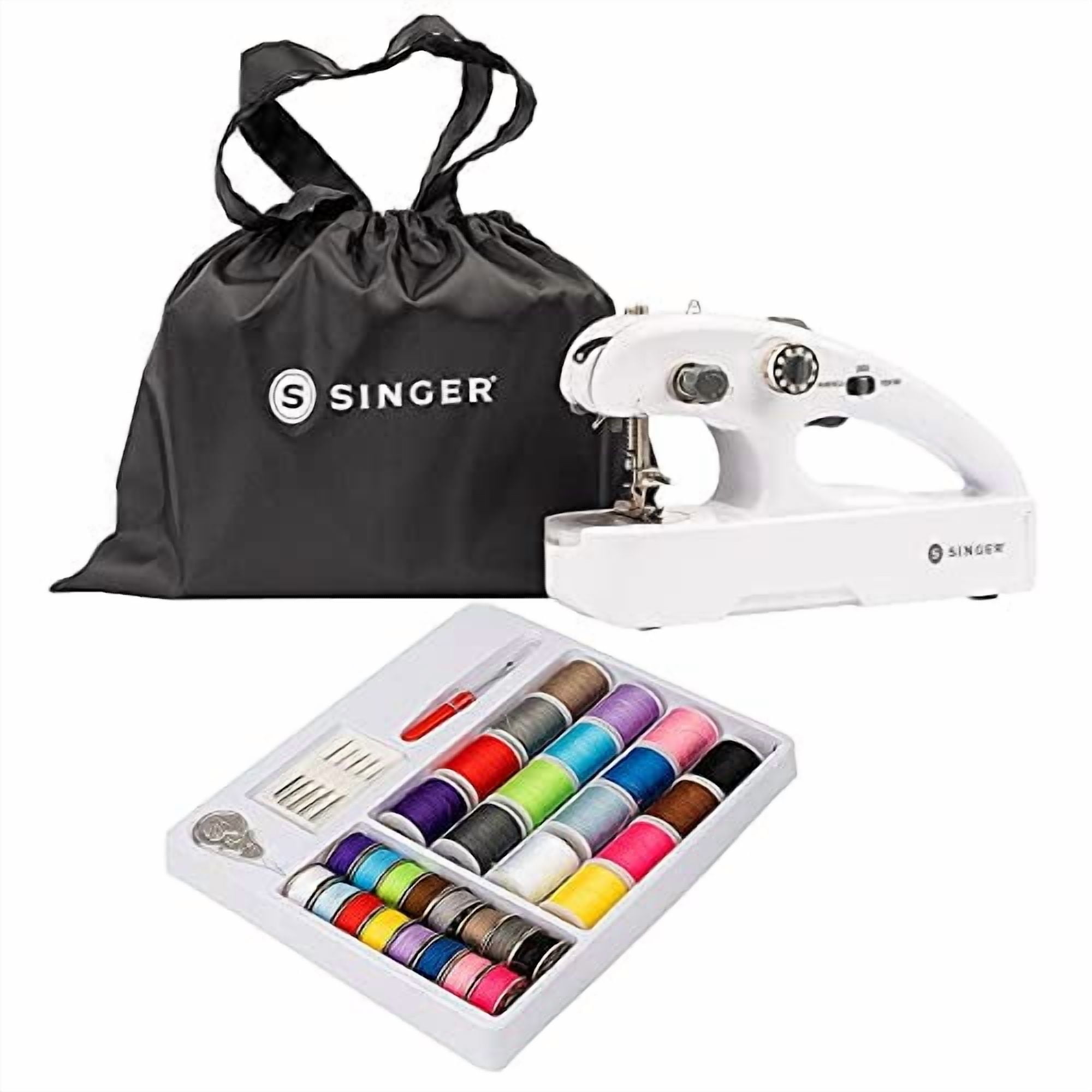 SINGER Stitch Quick + Portable Cordless Mending Machine Bundles (Stitch ...