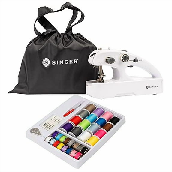 SINGER Stitch Quick+ Cordless Mending Machine Bundle with Sewing Kit ...
