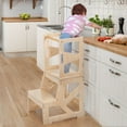 Kitchen Step Stool for Toddlers, CAVEEN Adjustable Kids Step with ...
