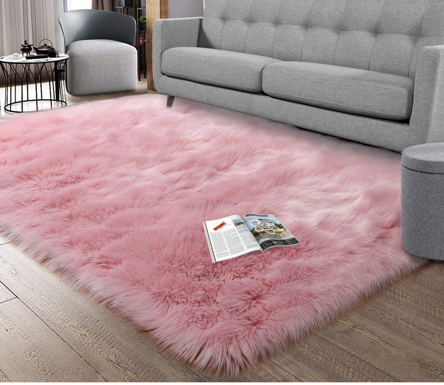 SINGES Super Soft Shaggy Rugs Fluffy Carpets 70.87 x 39.37 inch Indoor Modern Plush Area Rugs ...