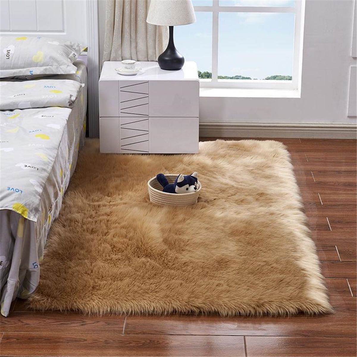 SINGES Super Soft Shaggy Rugs Fluffy Carpets 70.87 x 39.37 inch Indoor ...