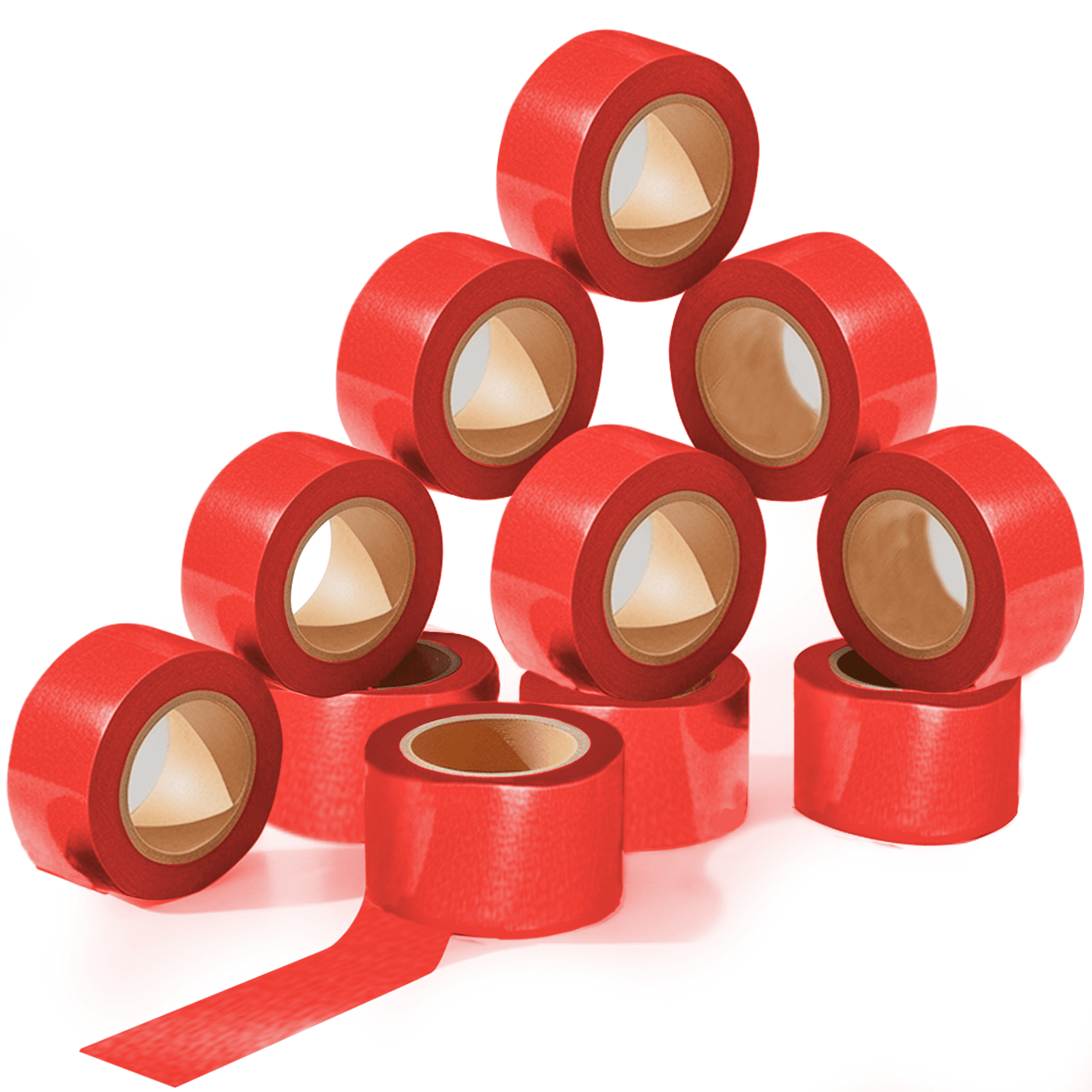 SINGHAL 12 Pack Red Flagging Tape,1 Inch width 150 ft Length, for ...
