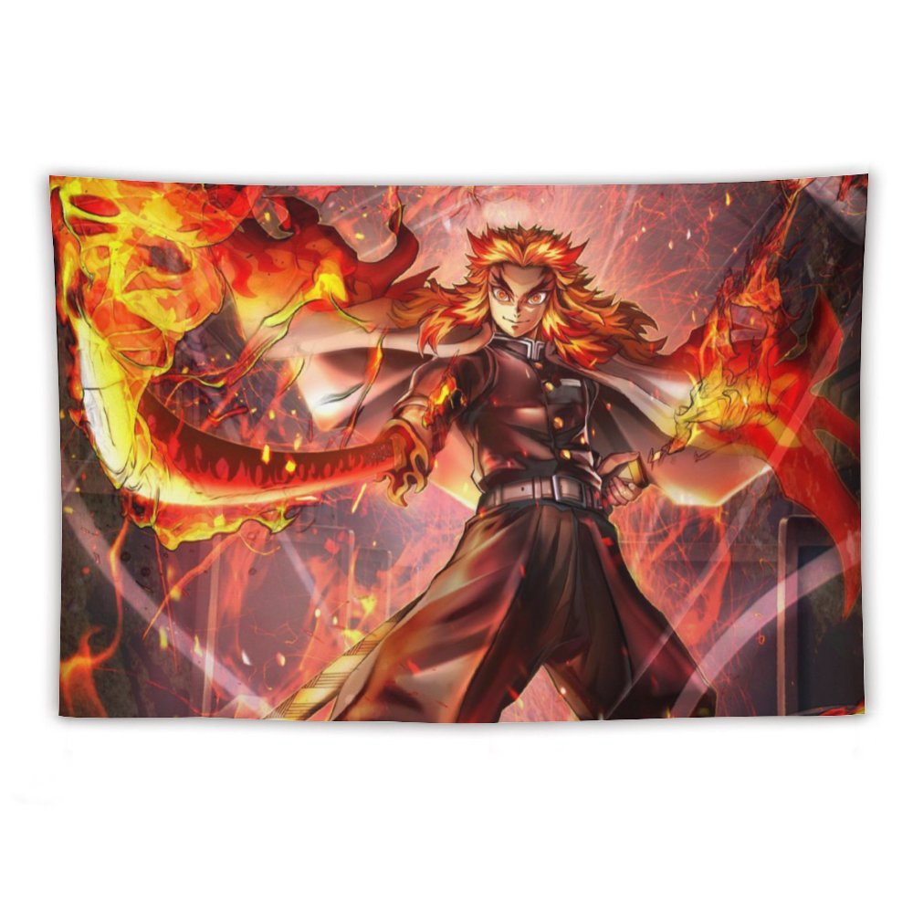 Anime Demon Slayer Kimetsu No Yaiba Tapestry, Wall Art Hanging Decor ...