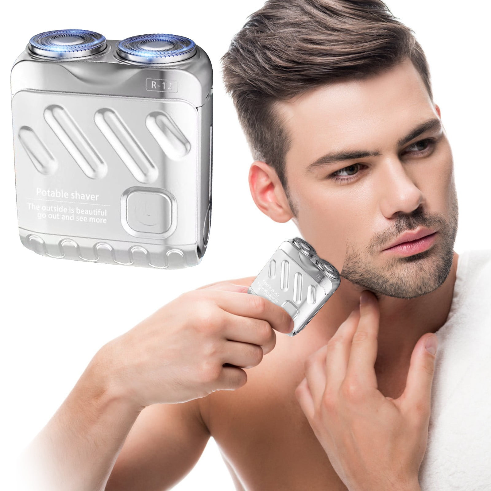SINIMOKO Beard Shaver Mini And Portable Suitcase Design Shaver Mini And ...
