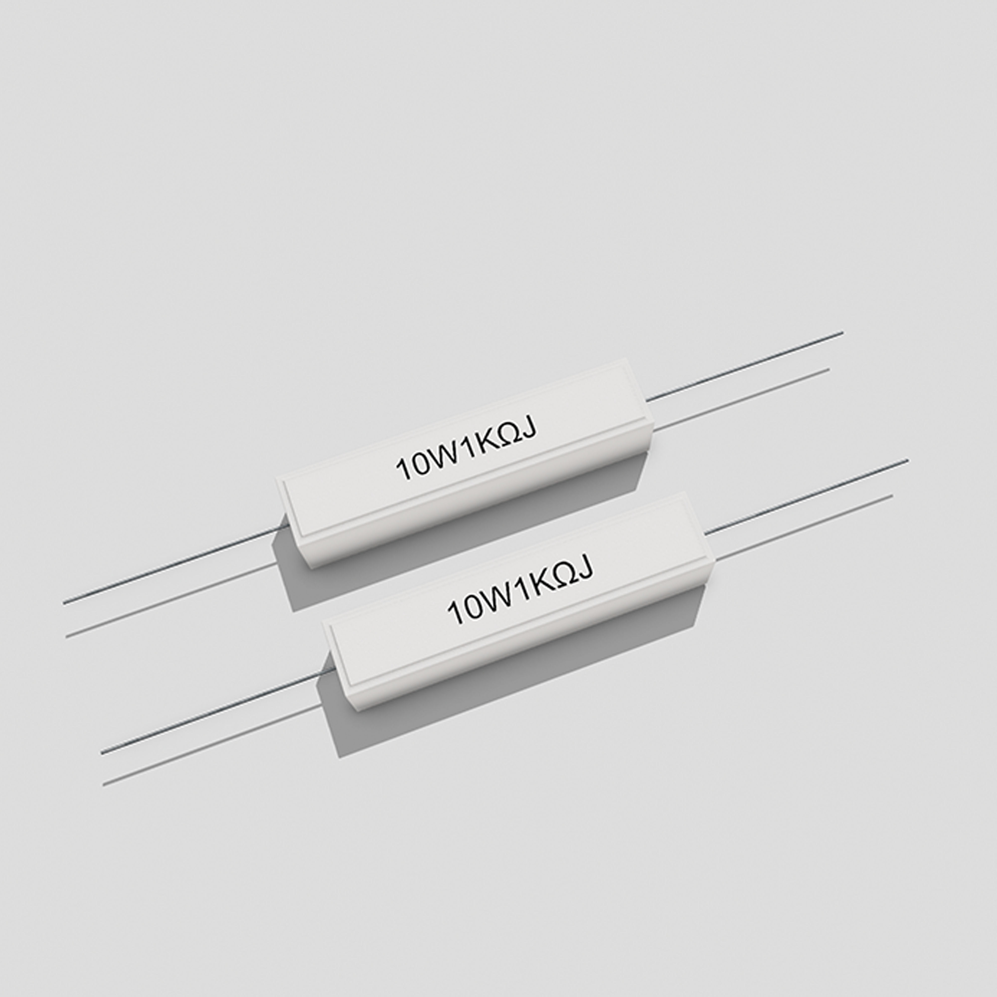 SINKITA 2 PCS Cement Resistor, 1K Ohm 10 Watt Resistor,1KV 5% Tolerance ...