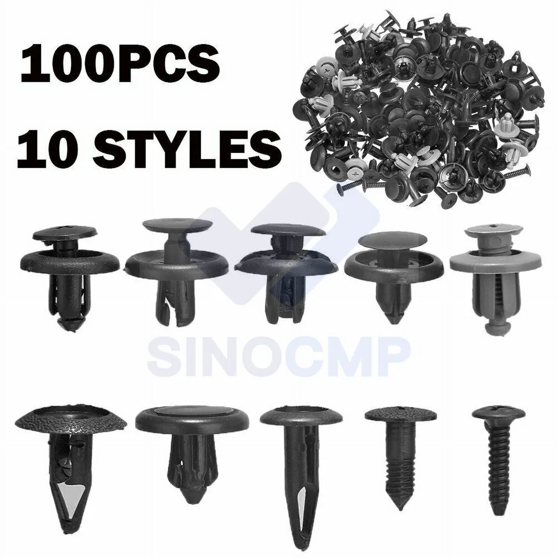 SINOCMP 100pcs Trunk Screw Rivets Kit Car Bumper Fender Car Auto ...
