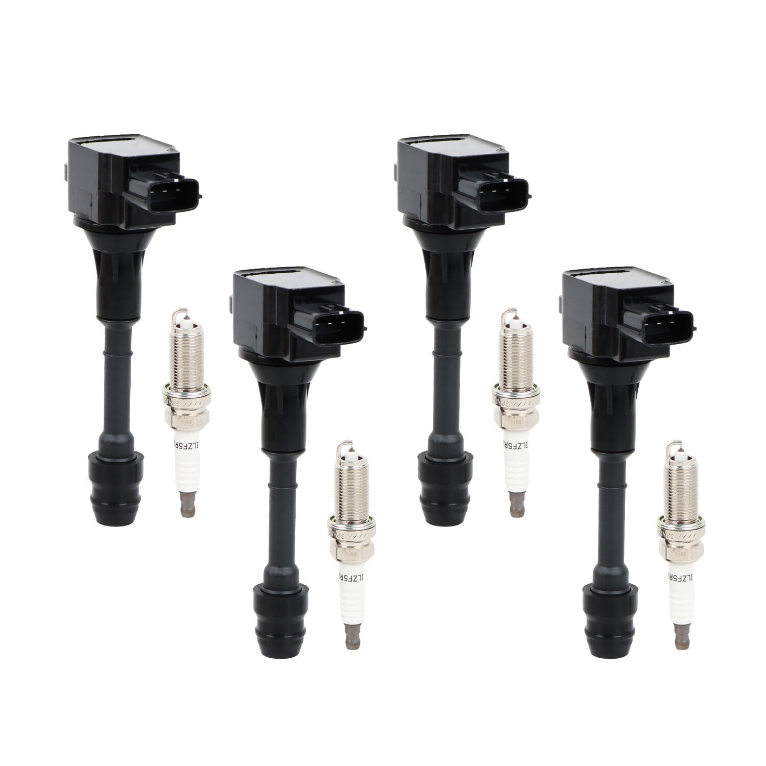 SINOCMP 4PCS UF350 Ignition Coils Pack & LFR5AGP Iridium Spark Plugs ...