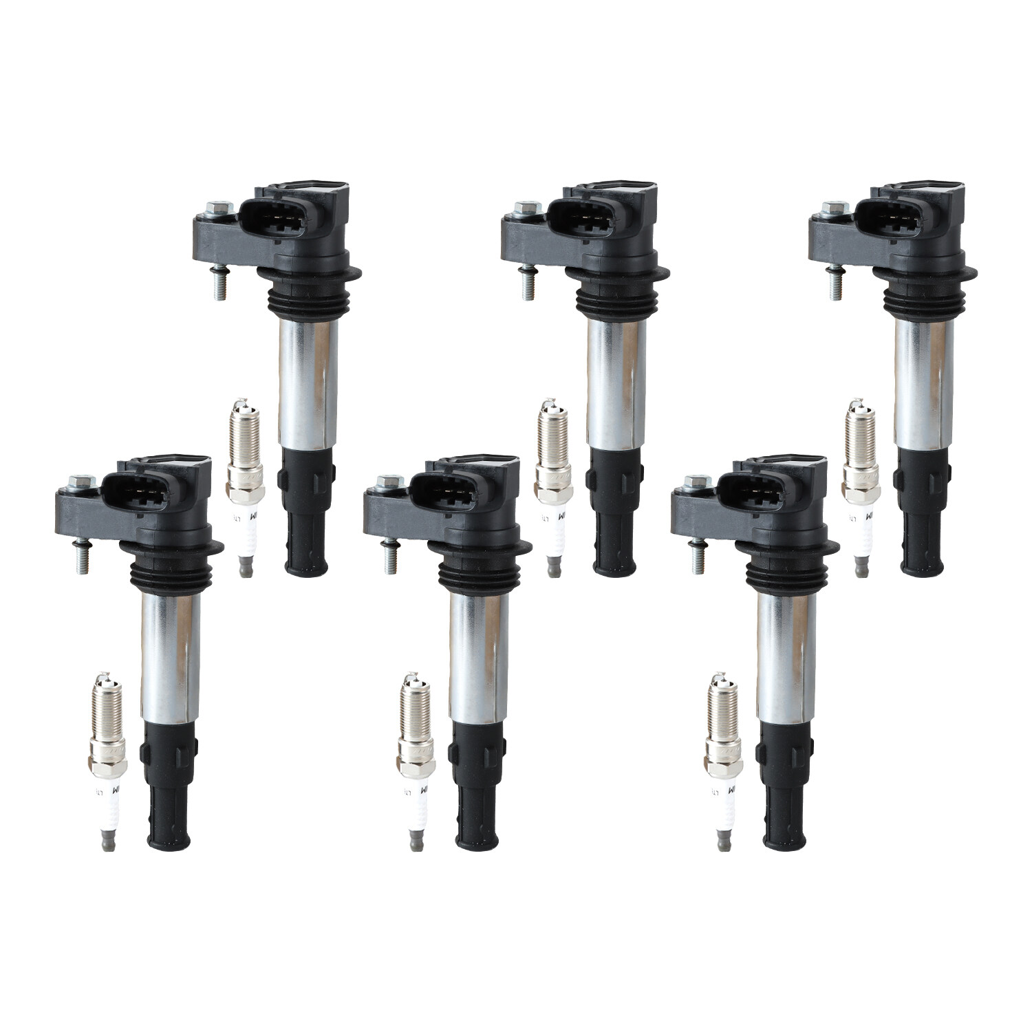 SINOCMP 6PCS UF375 Ignition Coils Pack & Iridium Spark Plugs for Chevrolet Traverse&GMC Acadia ...