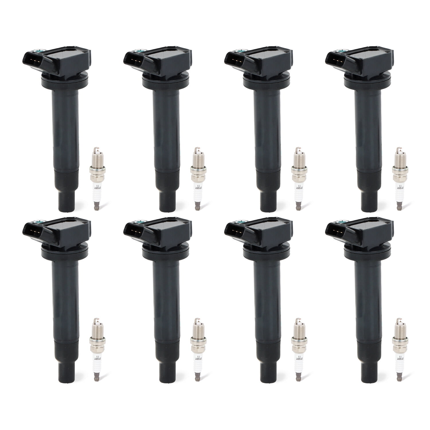 SINOCMP 8PCS UF230 Ignition Coils Pack & Iridium Spark Plugs for Lexus ...