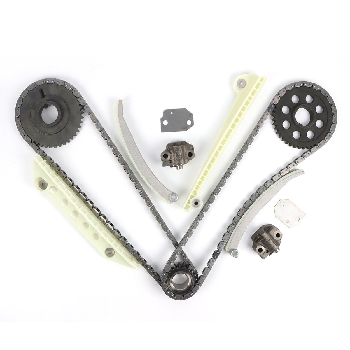 SINOCMP Engine Timing Chain Kit - with Gear & Tensioners + Guide Rails ...