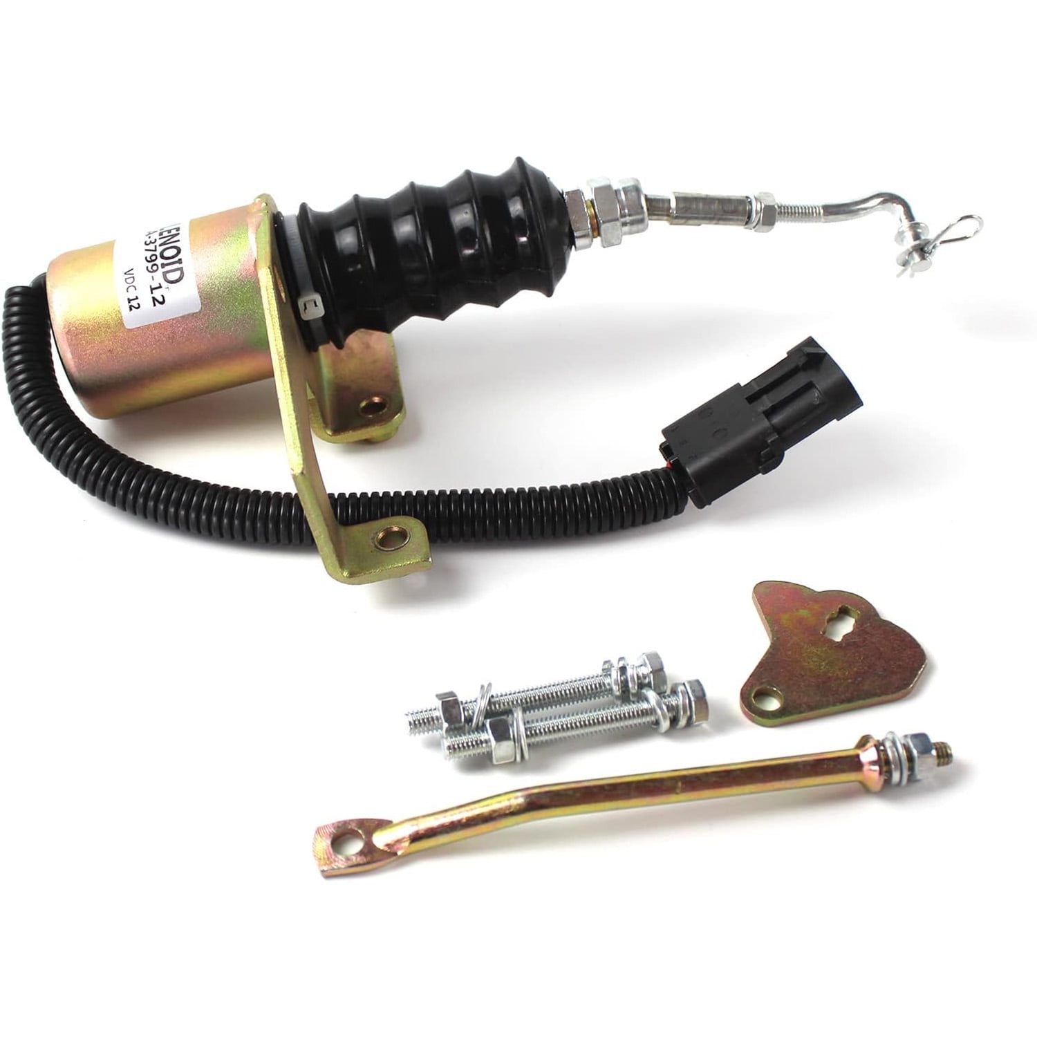 SINOCMP Fuel Shut Off Solenoid 1751ES SA-3799-12 Fits for Deutz Bosch ...