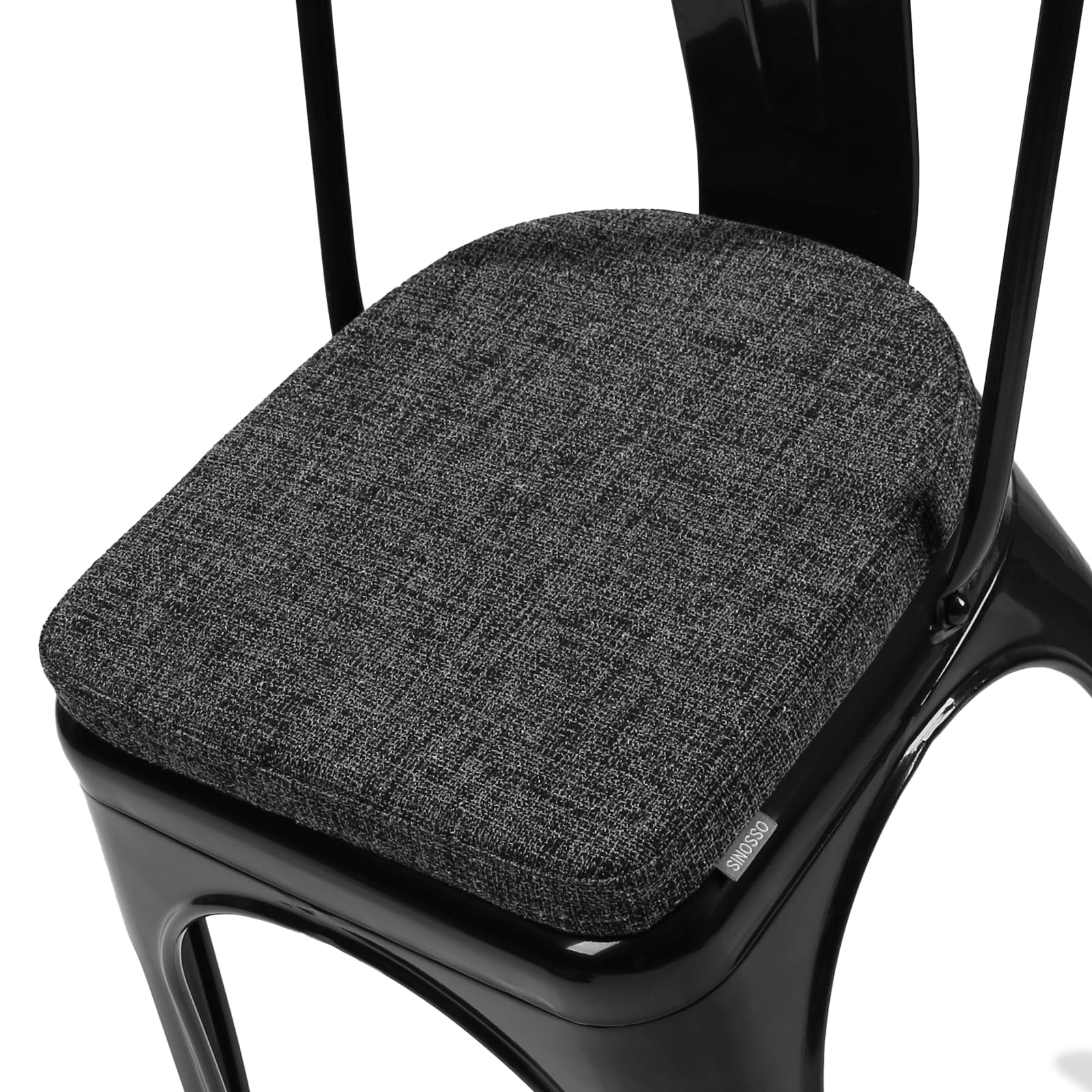 SINOSSO Memory Foam 14" Metal Chair Cushion 1 Piece, Modern Interwoven ...