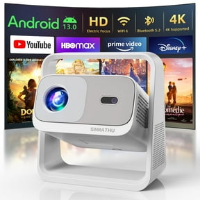 "DR.J Professional 4K Native 1080P Projector with 5G WiFi, 300 ...