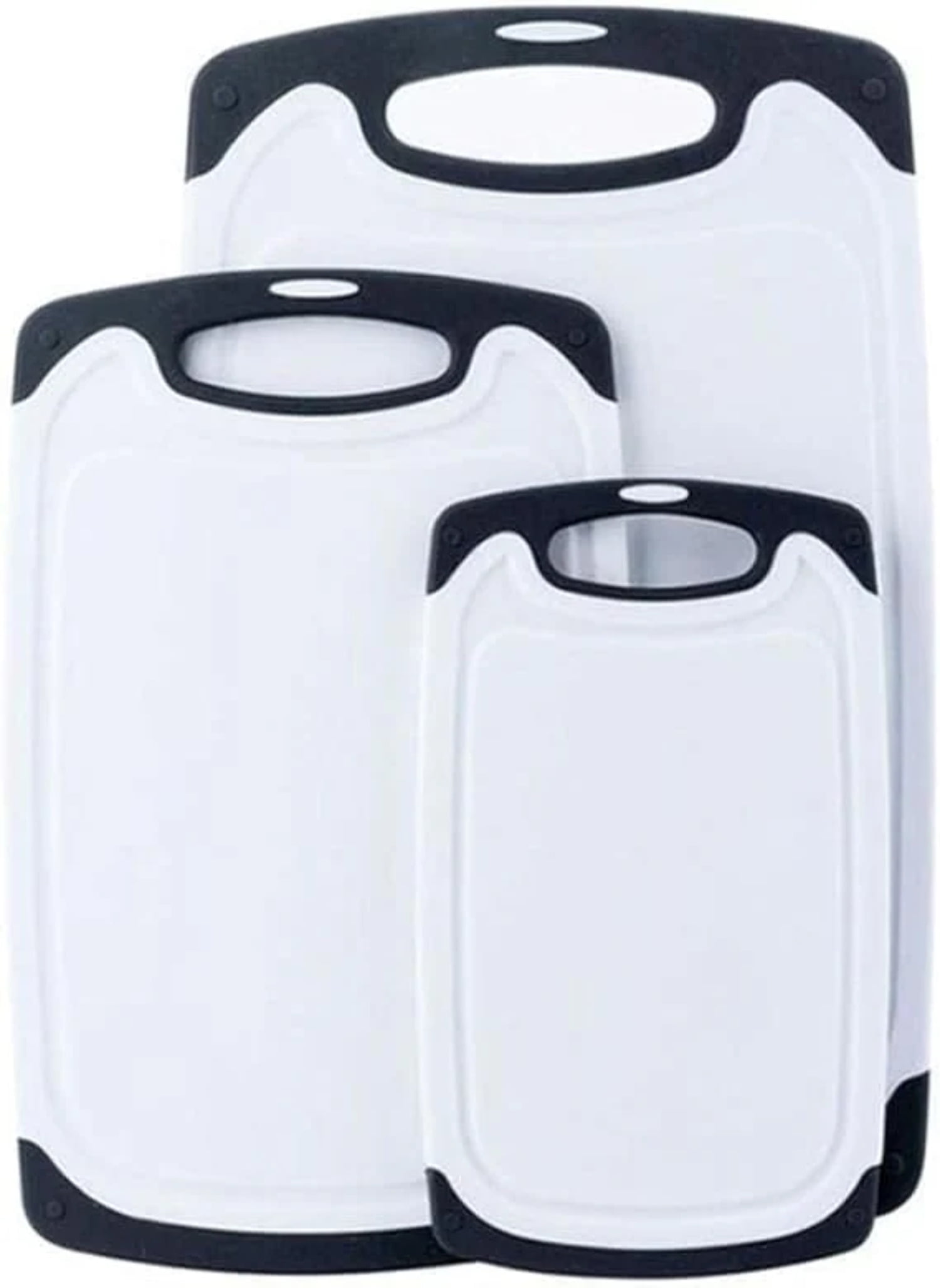 SINT Cutting Board Set of 3 for Kitchen, Plastic Chopping Board, Thick ...