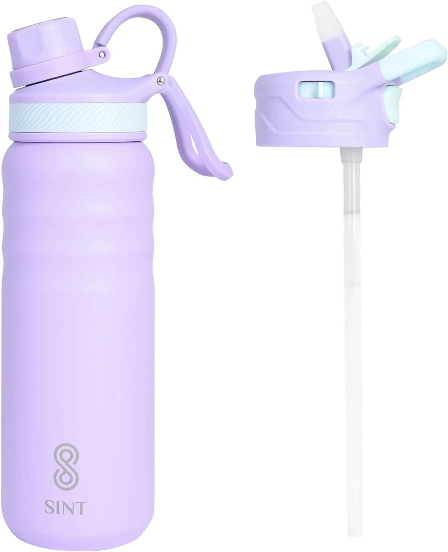 SINT 24 Oz Leak-Proof Stainless Steel Water Bottle with Straw, Chug ...
