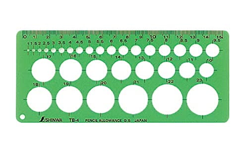 SINWA Shinwa measurement template TB - 4 circle ruler (small) 66005 ...