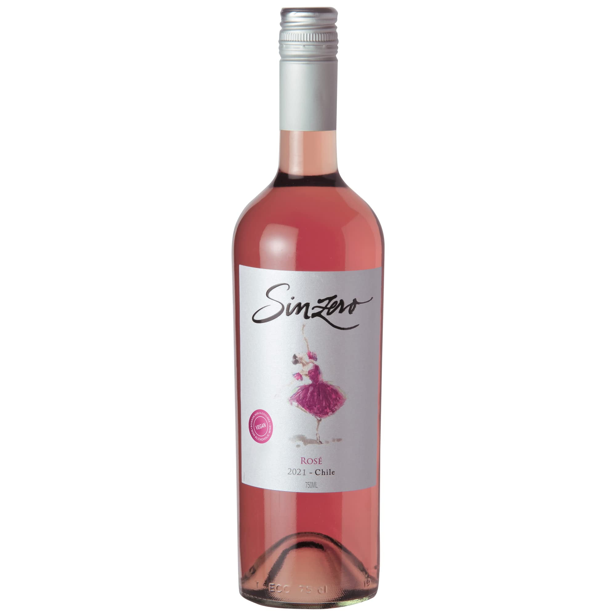 SINZERO Rose - Non Alcoholic Rose Wine - Low Calories, Vegan Suitable ...
