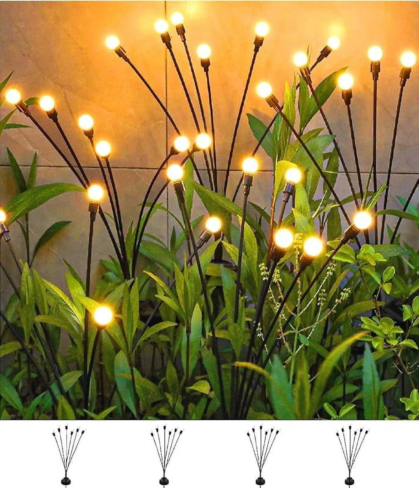 SIOTMERA 8 Count Solar Lights Outdoor Waterproof IPX5, Solar Garden ...