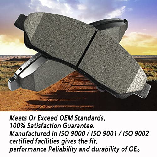 SIPAUTEC-Front & Rear Ceramic Disc Brake Pads Replacement For 2013-2018 ...