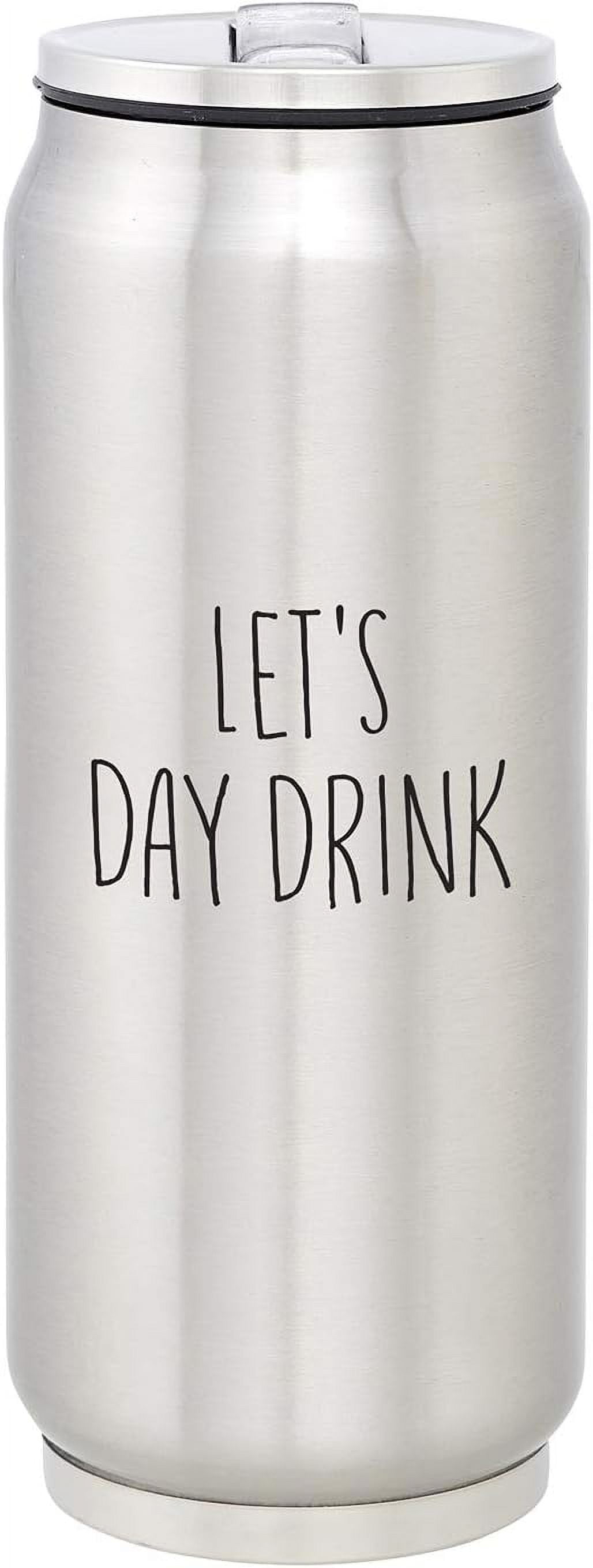 SIPS Drinkware Stainless-Steel Insulated Can () with Lid and ...