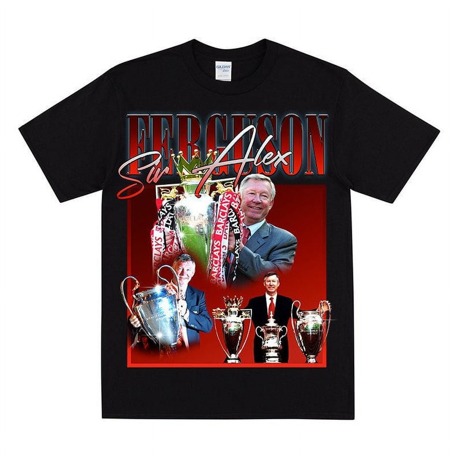 SIR ALEX FERGUSON Homage T-shirt For Football Fans, 1999 Treble Winners ...