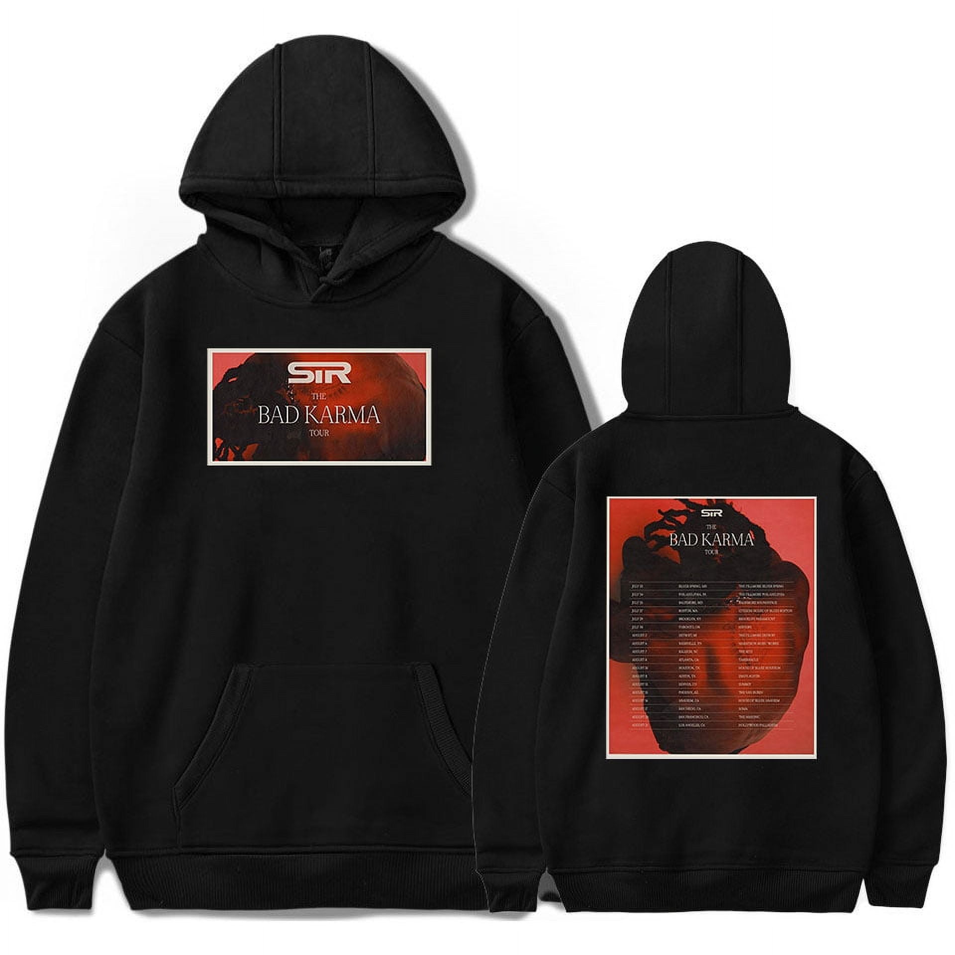 SIR The Bad Karma Tour 2024 Hoodie Unisex Rapper Tour Casual Long ...