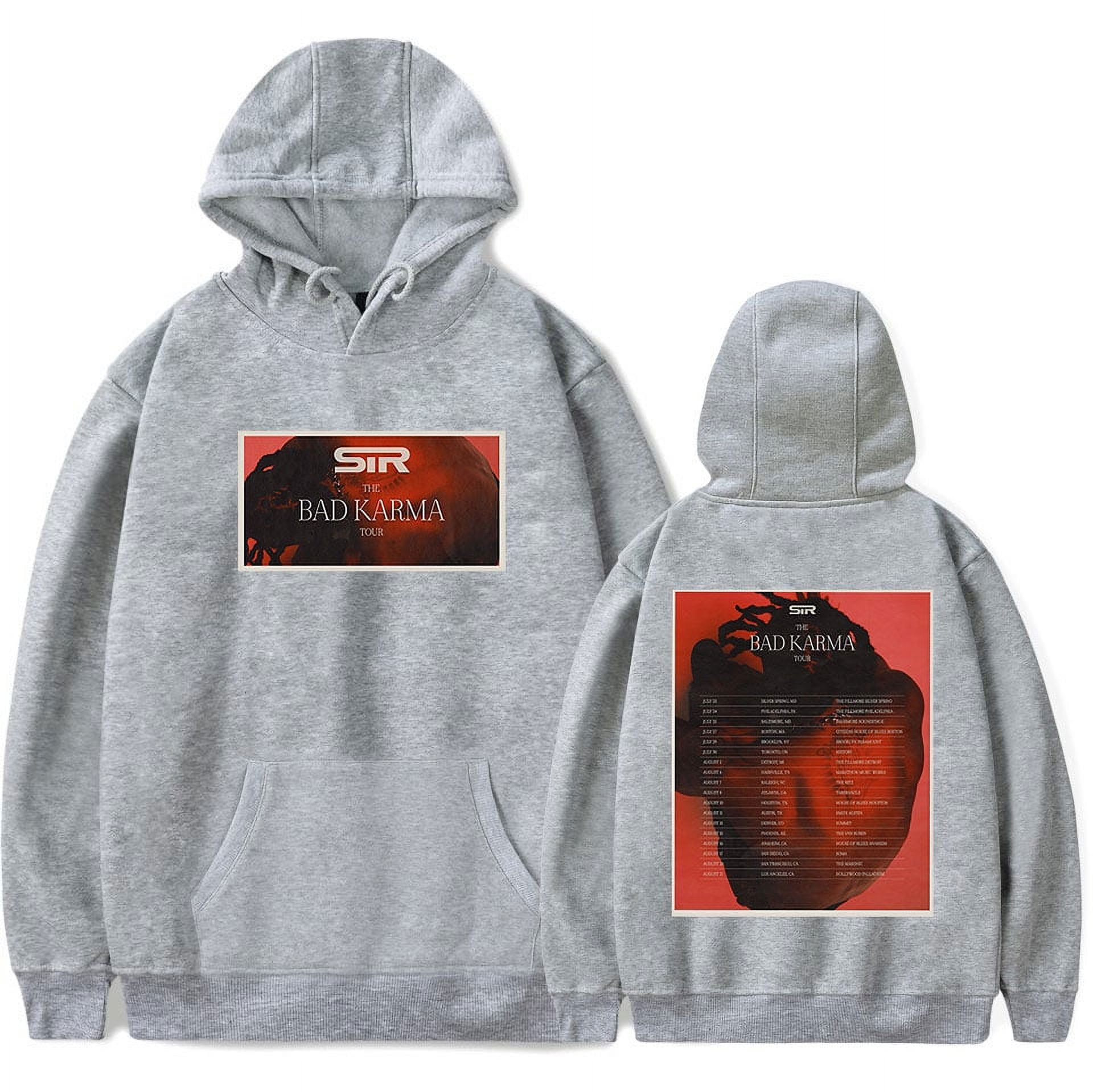 SIR The Bad Karma Tour 2024 Hoodie Unisex Rapper Tour Casual Long ...