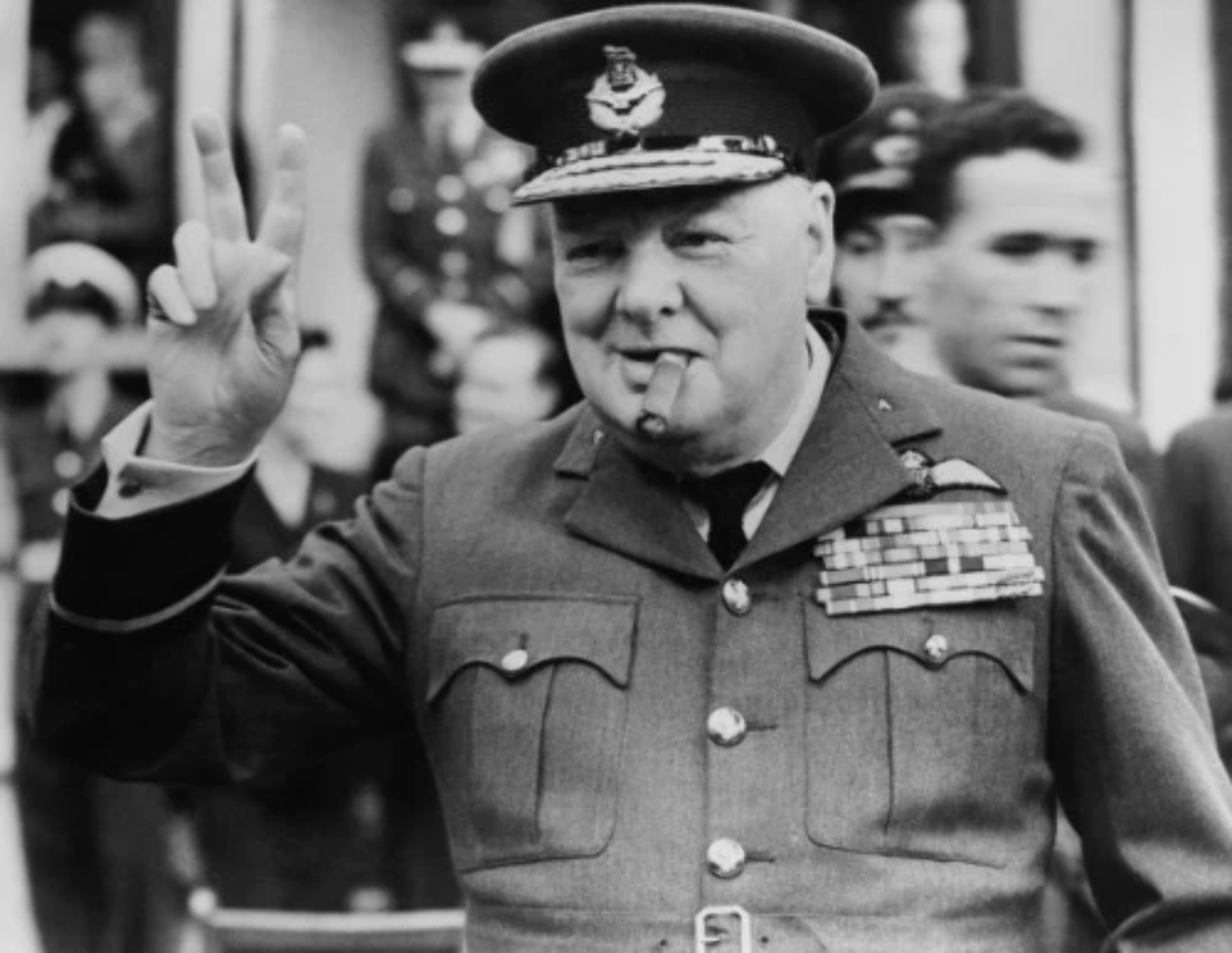 SIR WINSTON CHURCHILL GLOSSY POSTER PICTURE PHOTO BANNER prime minister ...