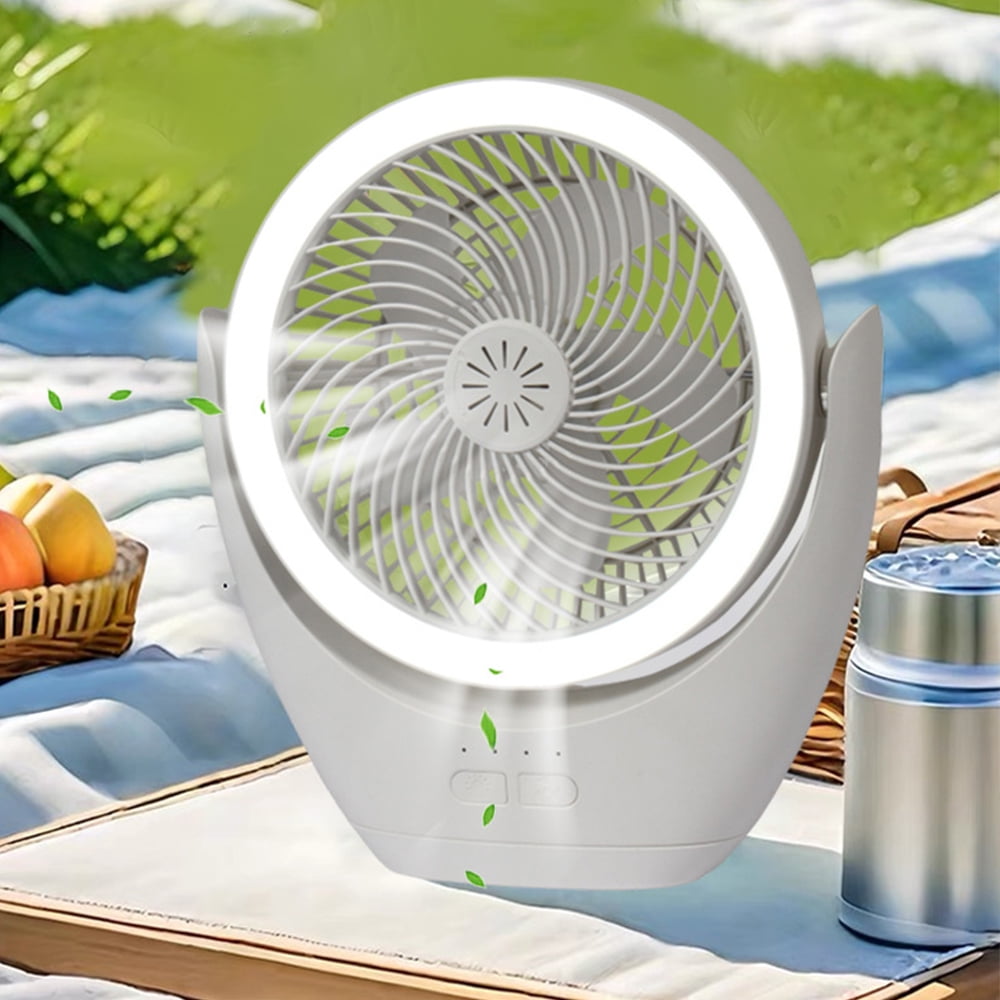 SIRIRIC Desktop Fan Light Wall Mounted Countertop Dualspurpose 3-speed ...