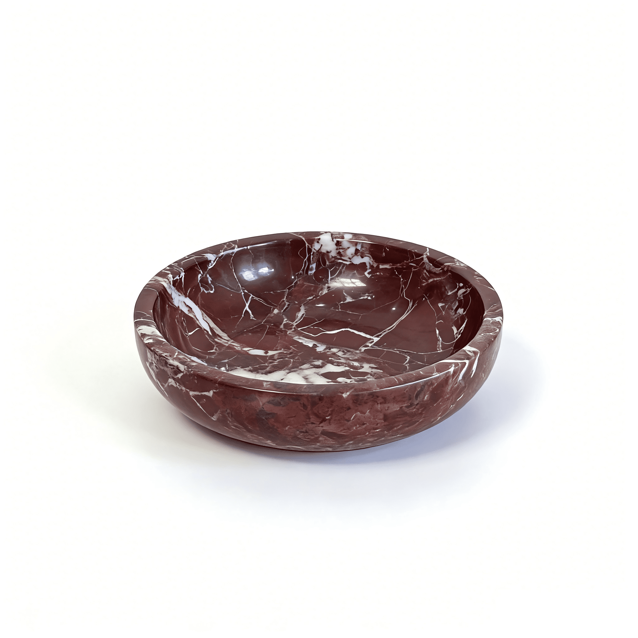 Large Decorative Marble Bowl, 7.87 inches,Natural Stone Round Bowl for ...
