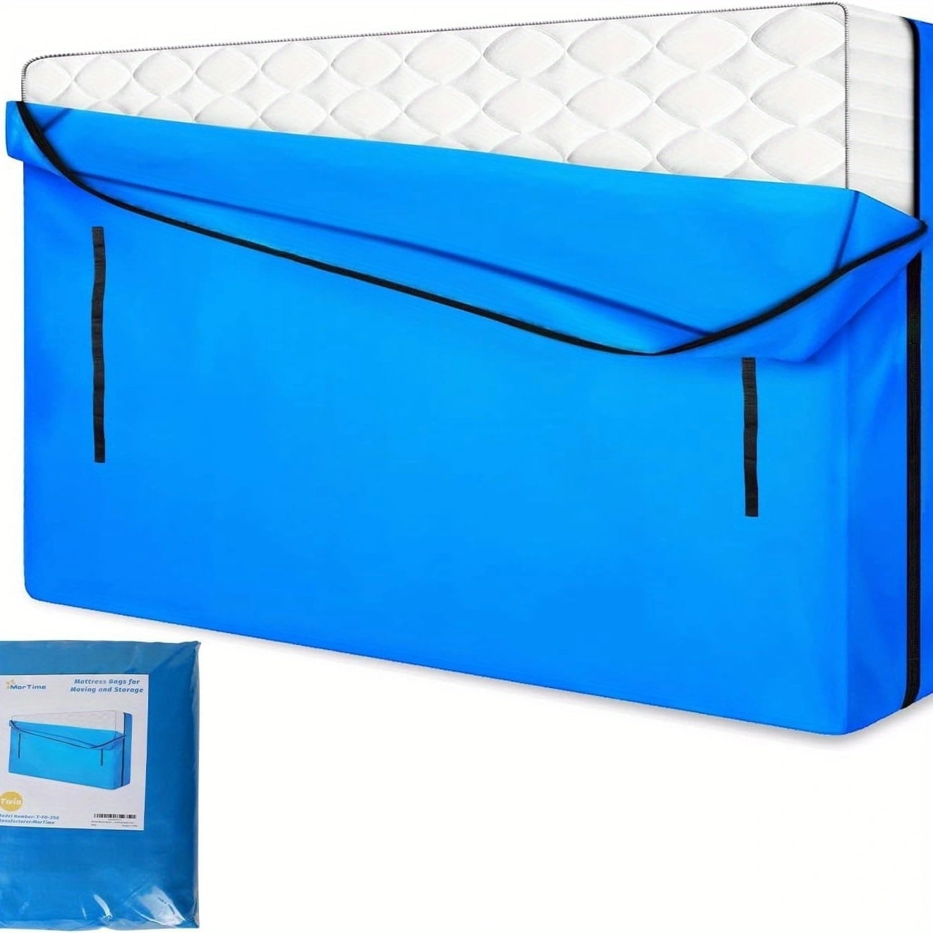 SIRUITON Waterproof Mattress Wrap Bag with 8 Handles for Moving ...