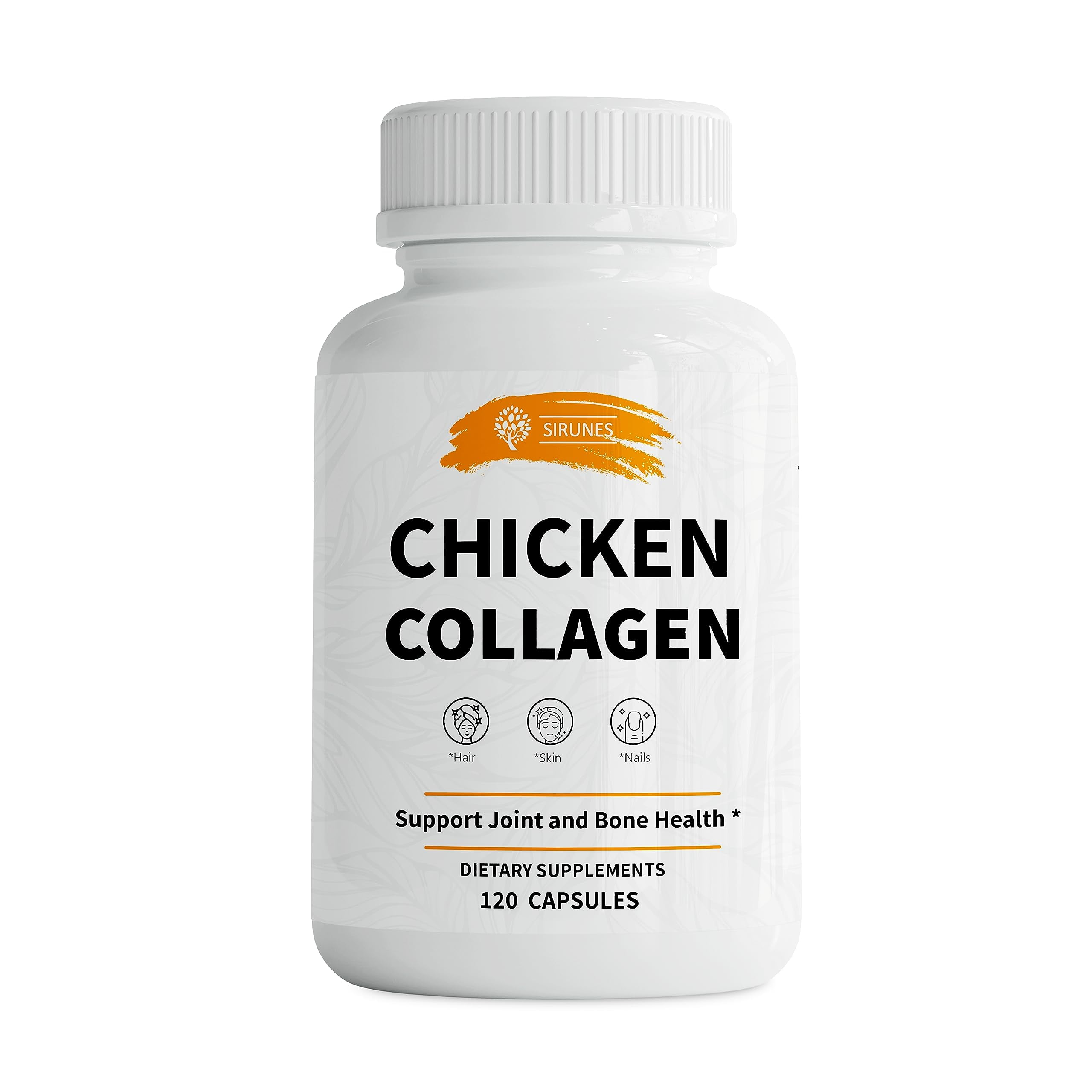 SIRUNES Chicken Collagen Capsules - Type II Collagen Nutritional ...