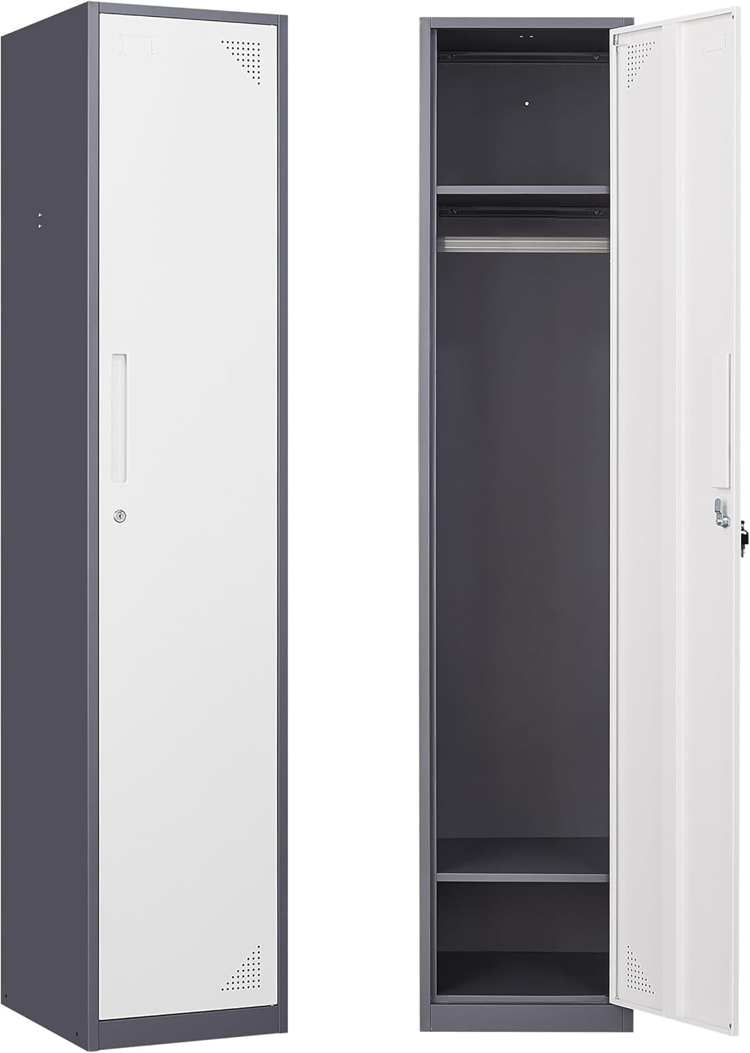 SISESOL Metal Locker for Employees,Storage Cabinet with Doors and ...